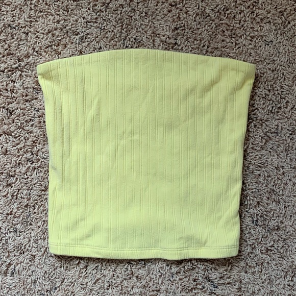 American Eagle Outfitters | Tops | Ae Yellow Tube Top | Poshmark